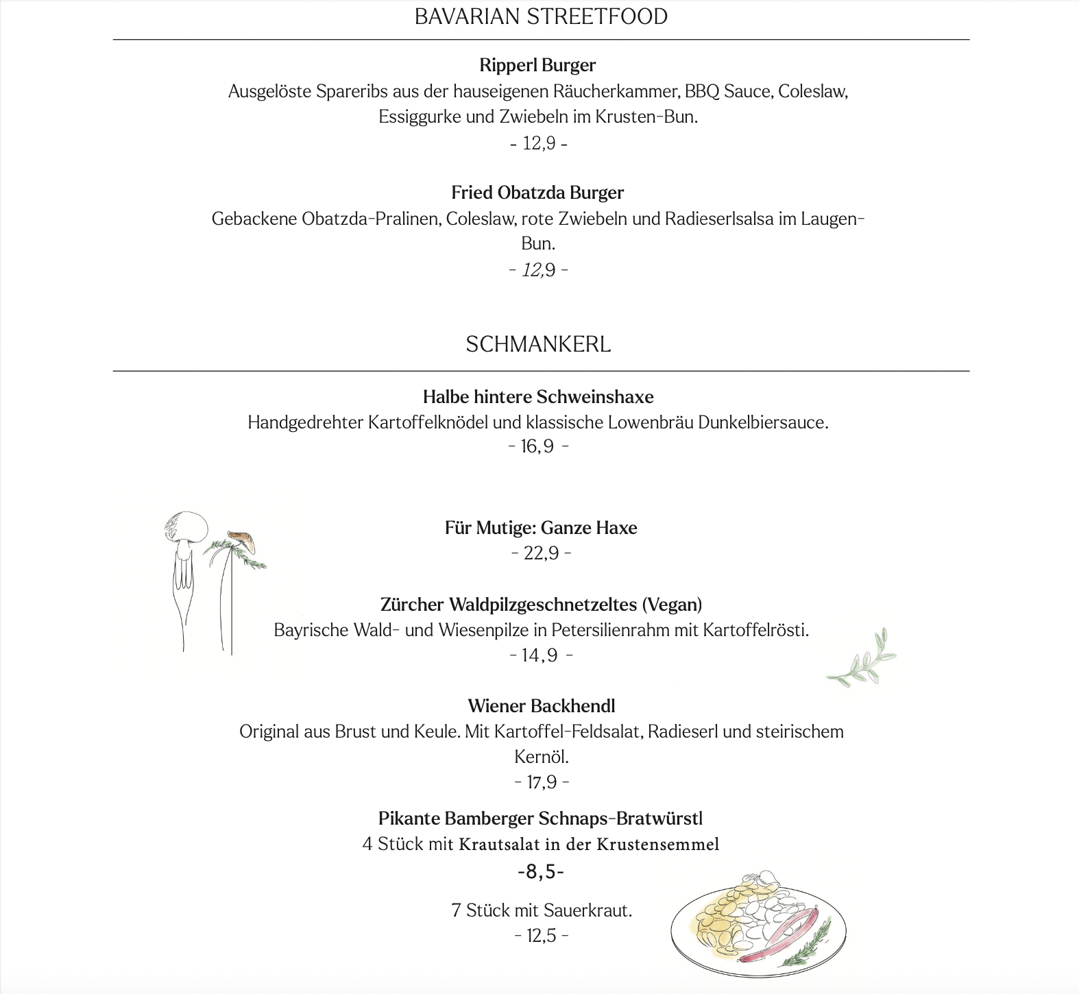 Speisekarte - Max Emanuel Brauerei : Herzlich Willkommen